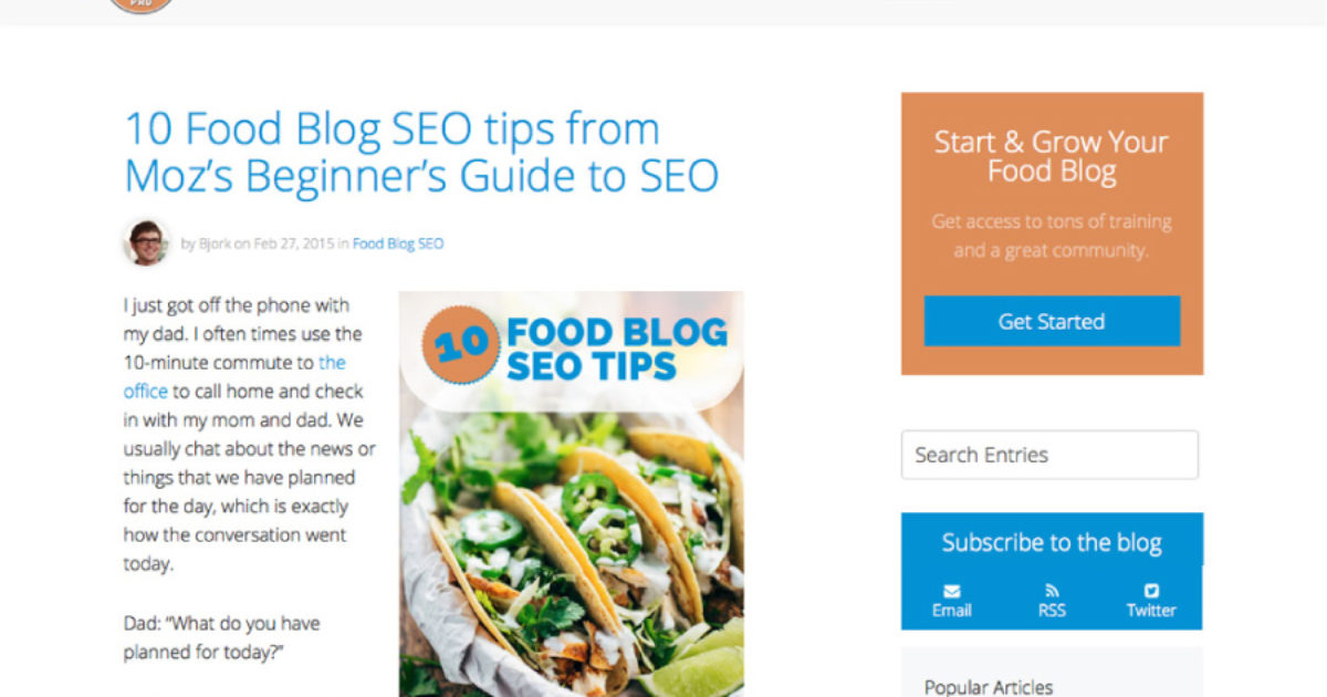 Food Blogger Pro | Portfolio | FortySeven Media